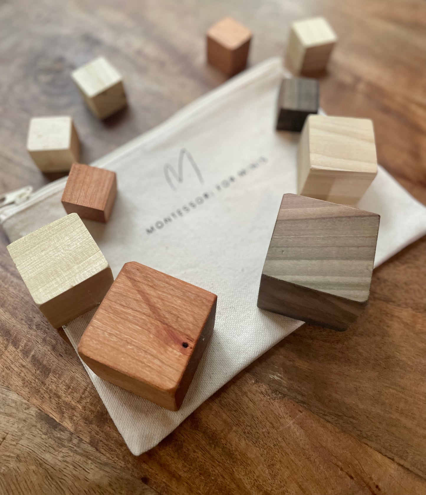 Natural Wood Stacking Blocks - Set of 10 – Montessori for Minis